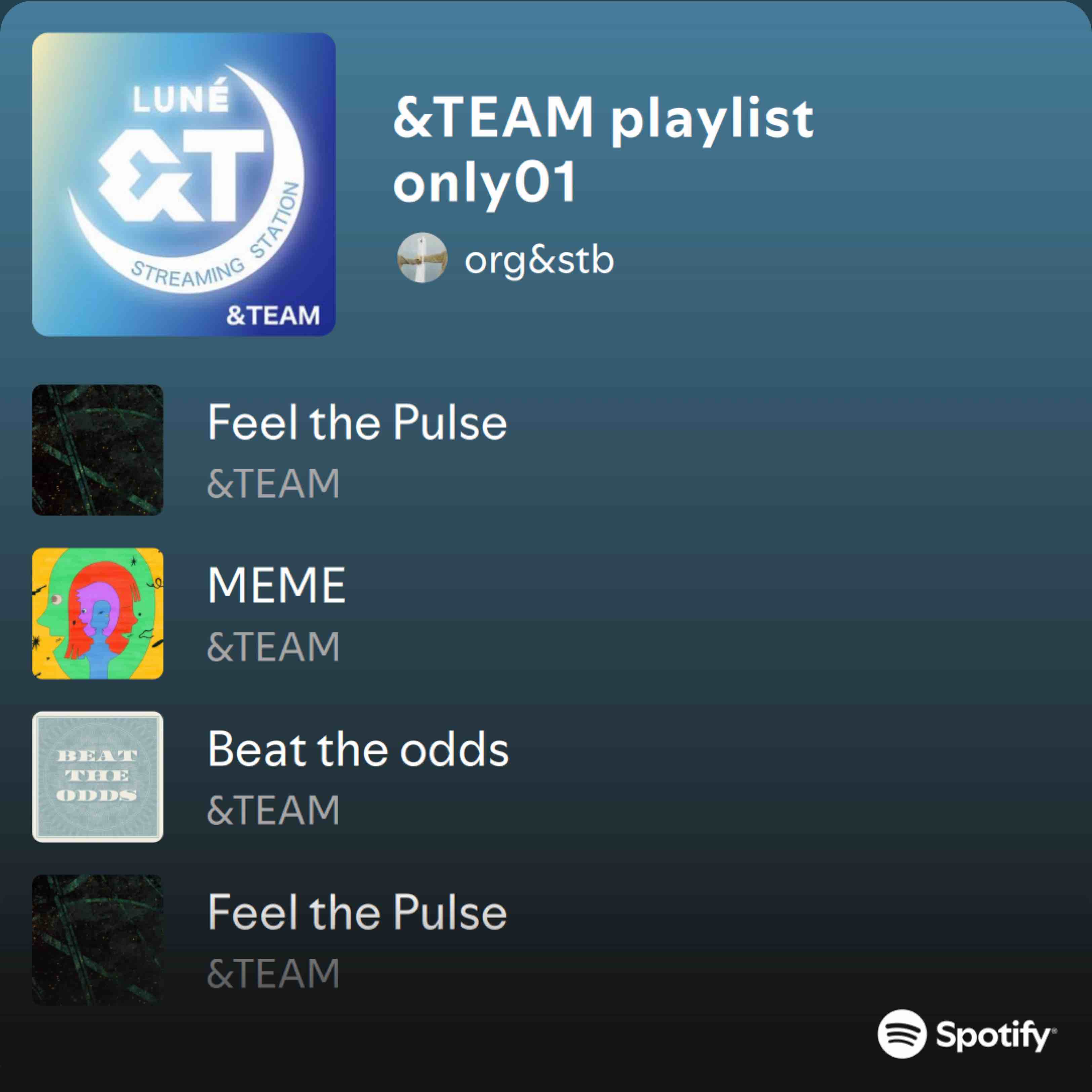 &TEAM playlist 🐺only01 - playlist by org&stb | Spotify