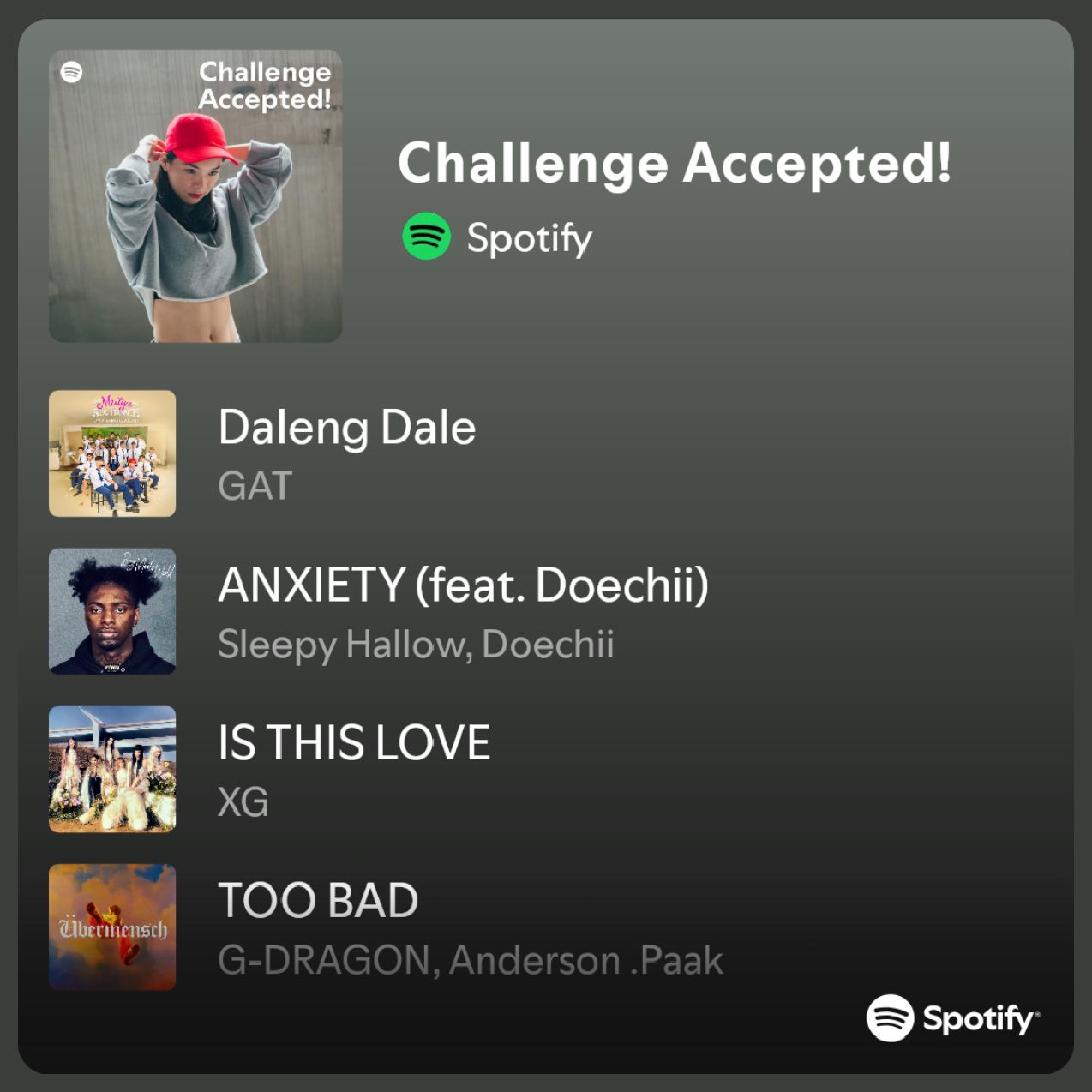 Challenge Accepted! | Spotify Playlist